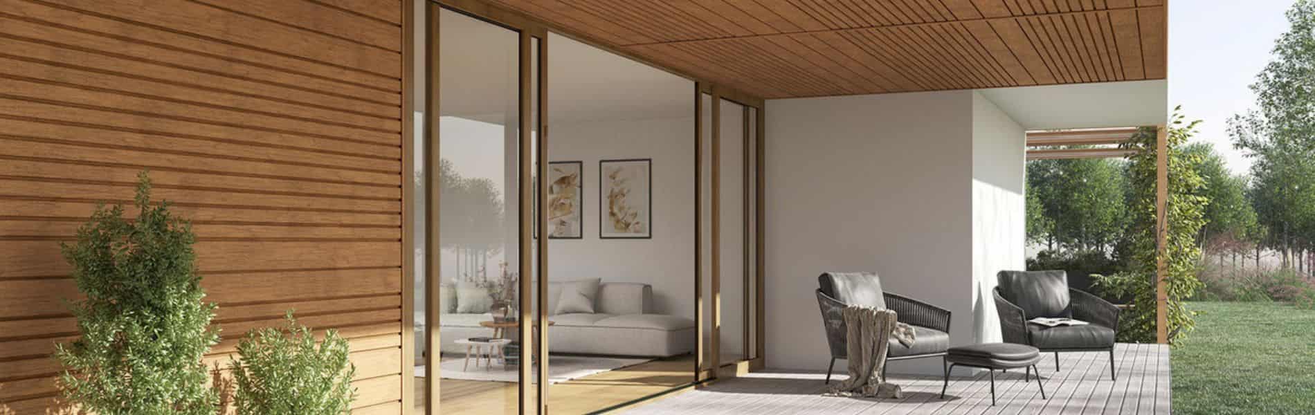 Natural Wood Effect Outdoor Panelling | Exterior Wall Panels – Panel ...