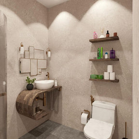 Beige Concrete Shower Panels | Matt PVC | The Panel Company