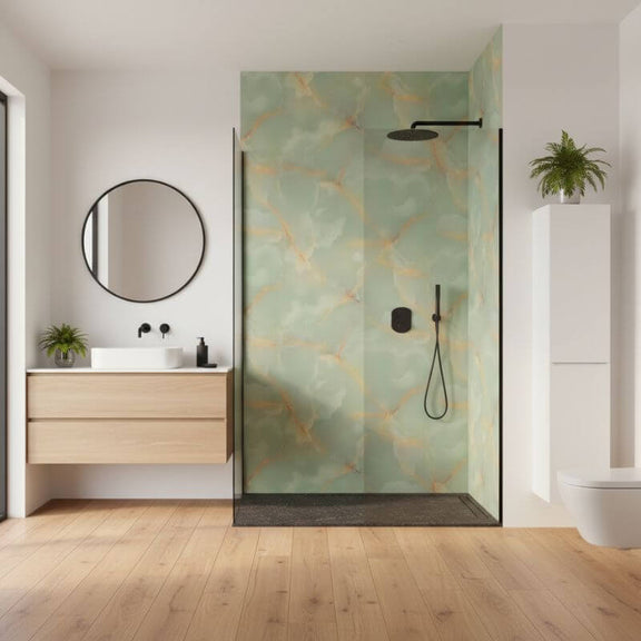 Imprevia Jade Onyx PVC Shower Panel - 1M x 2.4M – Panel Company