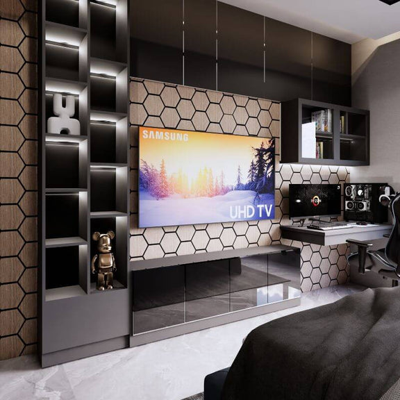 Buy STRIVO Hexagon Wall Panel - Walnut | Panel Company