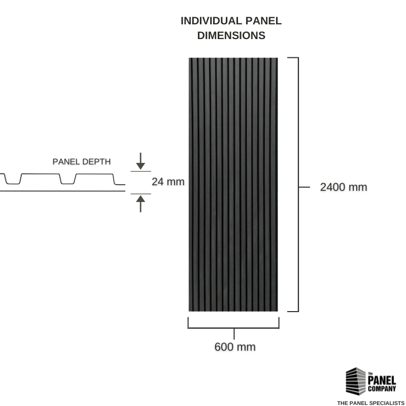 Buy Acoustic Charcoal Slat Wall Panelling | STRIVO | Panel Co – Panel ...