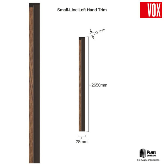 Vox Linerio S-Line Mocca Slat Wood Panel | Universal Trim | Panel Co ...