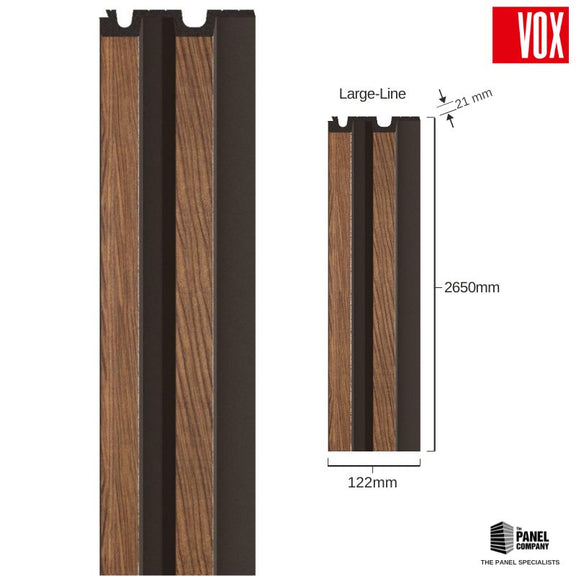 Buy Vox Linerio Mocca Slat Wood Panel | Panel Co – Panel Company