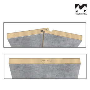 Multipanel Misty Blue Metro Tile Effect Shower Panel – Panel Company