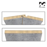 Multipanel Misty Blue Metro Tile Effect Shower Panel