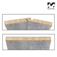 Multipanel Misty Blue Metro Tile Effect Shower Panel
