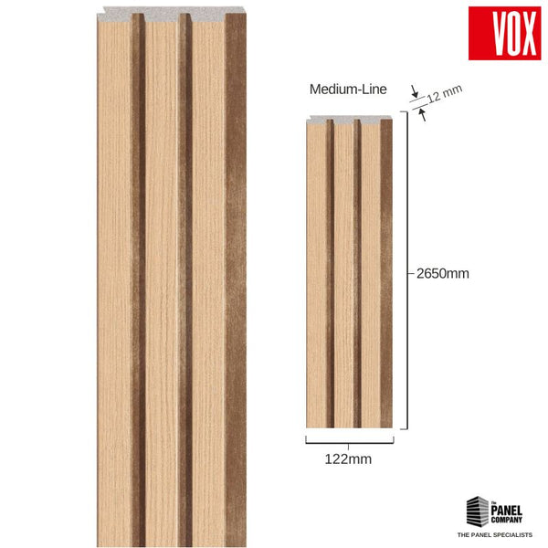 Buy Vox Linerio Natural Wood Slat Paneling | Panel Co