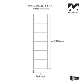 Multipanel White Gypsum Large Tile Effect Shower Panel – Panel Company