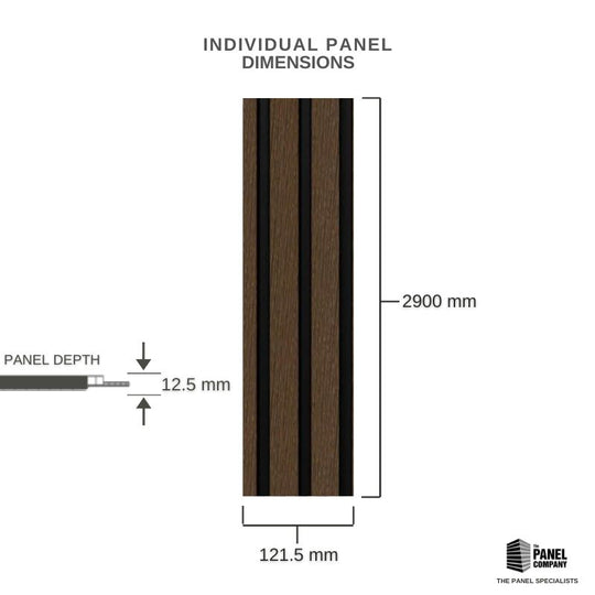 Panel Company Walnut Slat Panel