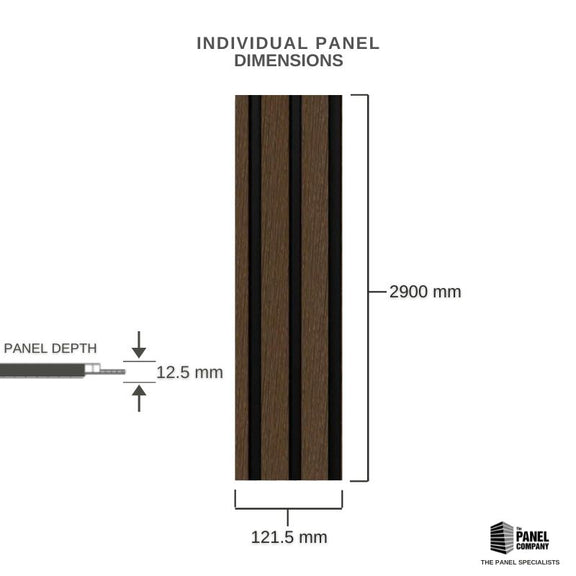 Panel Company Walnut Slat Panel