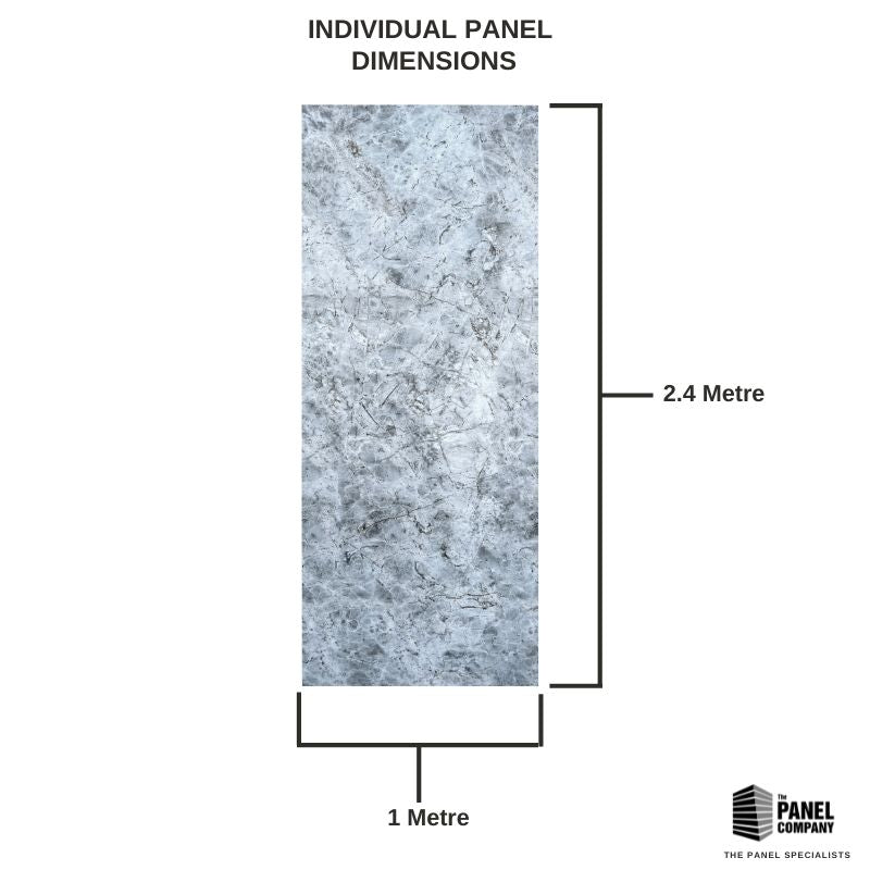 Buy Pacific Blue Marble | Shower Paneling | The Panel Company