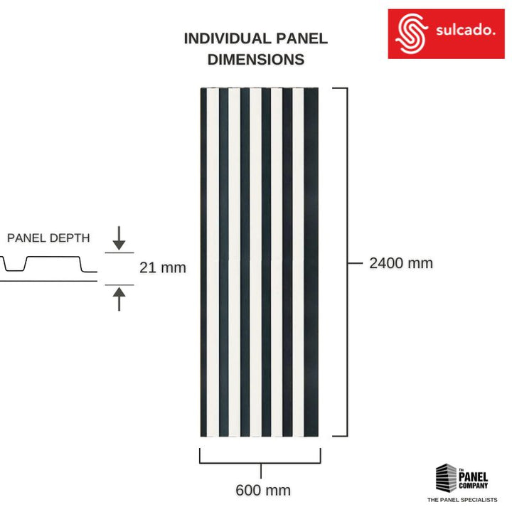 Buy White Acoustic Slat Wall Panelling | Sulcado | Panel Co – Panel Company