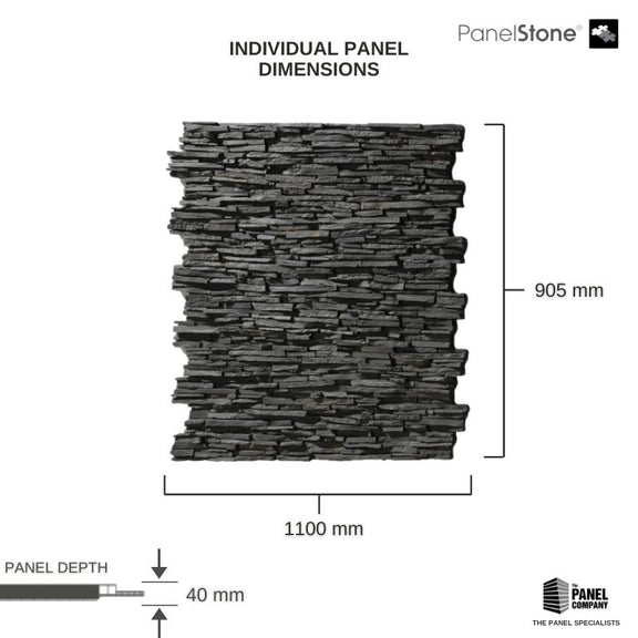 Grey Slate Feature Wall Panel | The Panel Company