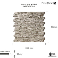 Alpes Slate Italian White | Panel Stone | Wall Boards | Panel Co