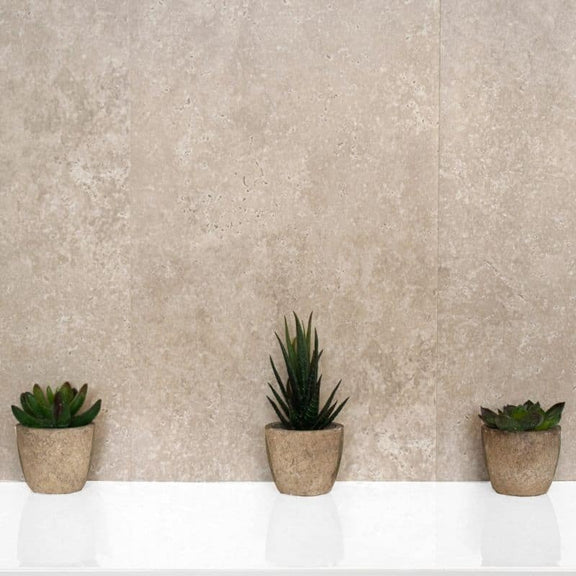Beige Concrete PVC Bathroom Panels | The Panel Company