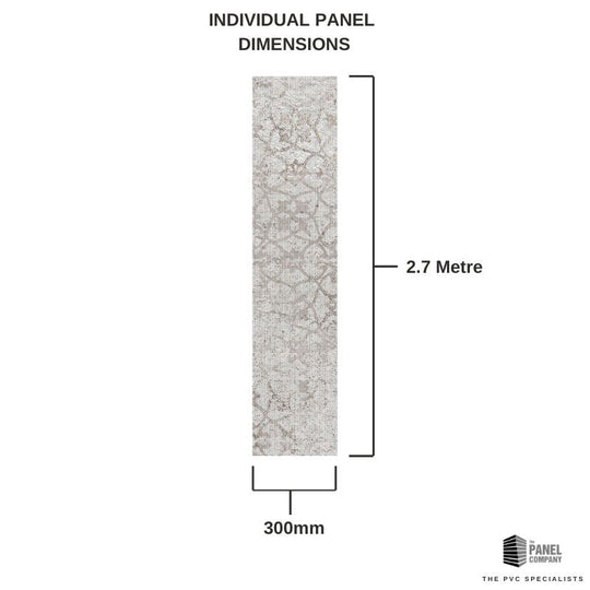 Silver Damask Wall Panel | Elegant Decor | The Panel Company