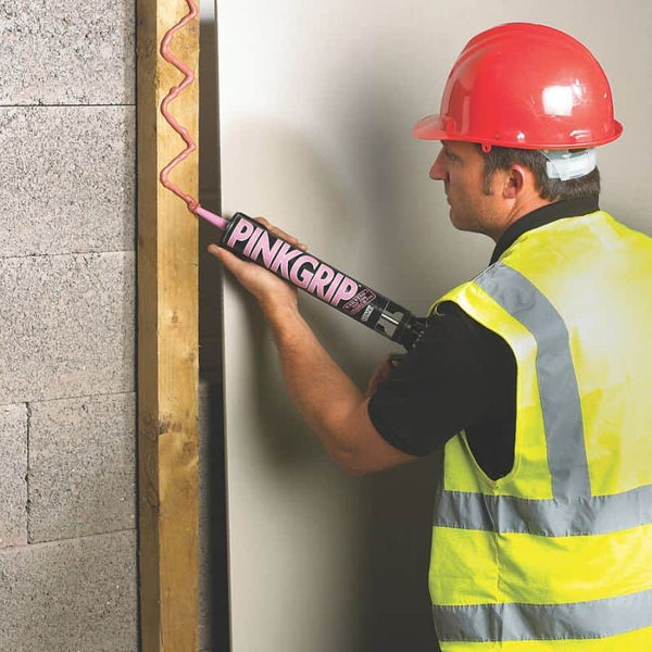 Solvent Free Pink Grip Adhesive C4 Size - White