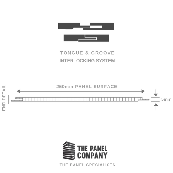White Ash PVC Ceiling & Wall Cladding | The Panel Company
