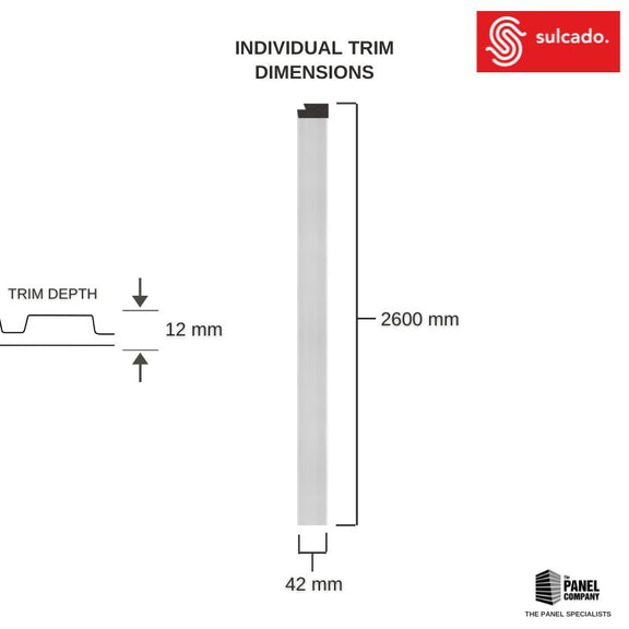 Silver Metallic Slat Wall Panel Framing Trim | Sulcado | Panel Co ...