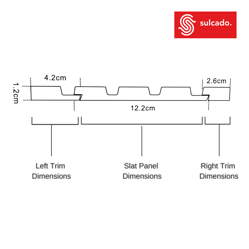Silver Metallic Slat Wall Panel Framing Trim | Sulcado | Panel Co ...