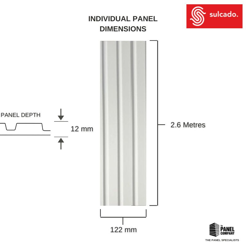 Buy All White Slat Wall Panel | The Panel Company
